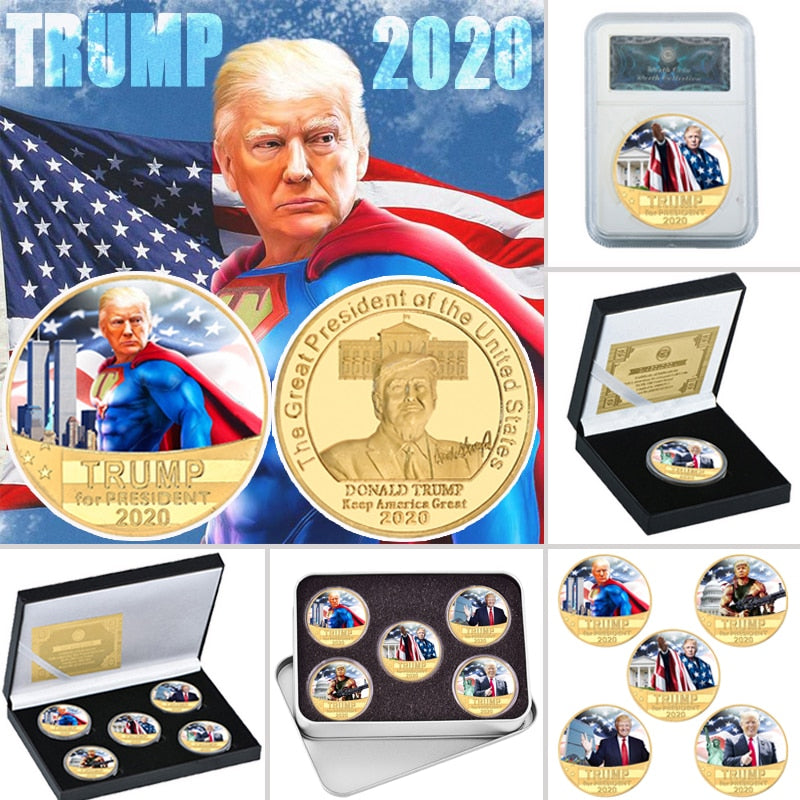 Trump commemorative coin – Raw-RoyaltyAmbitiousWiseVantiques©️